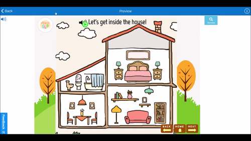 Parts of the House: Identification and Sorting House Items Boom Cards™