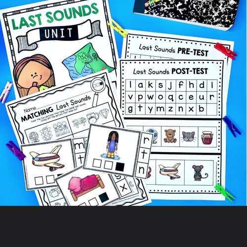 Last Sounds Unit - Final Phonemes - Phonics Unit CVC Words Worksheets ...