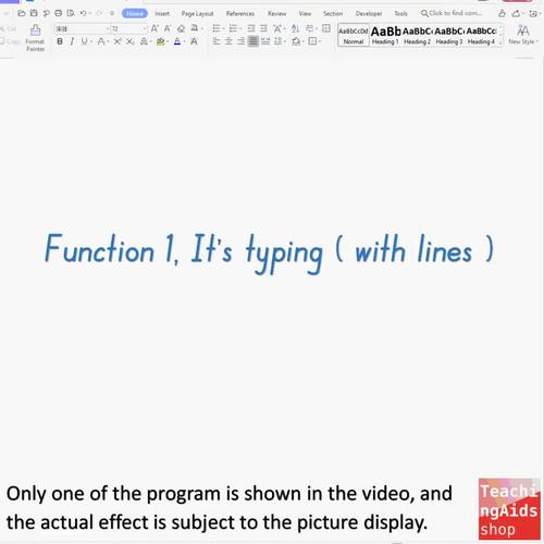 Typing lines, editable alphabet tracing sheet, Multifunctionfont ...