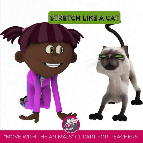 Animal Movement Clipart For Brain Break and Movement Break Activities ...