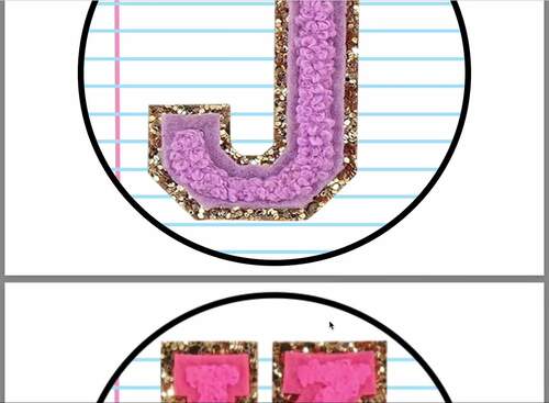 Word Wall Varsity Patch Letter Classroom Decor ELA Sight Word Alphabet ...