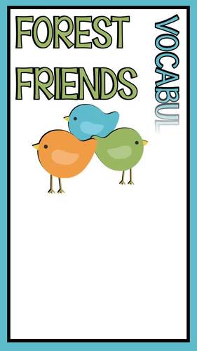 CRITICAL THINKING TASK CARDS Set 4 Forest Vocabulary Fractions ...