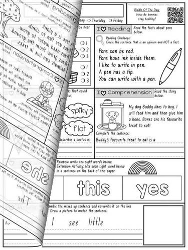 Mornings Made Easy Set Three! First Grade Morning Work in NSW ...