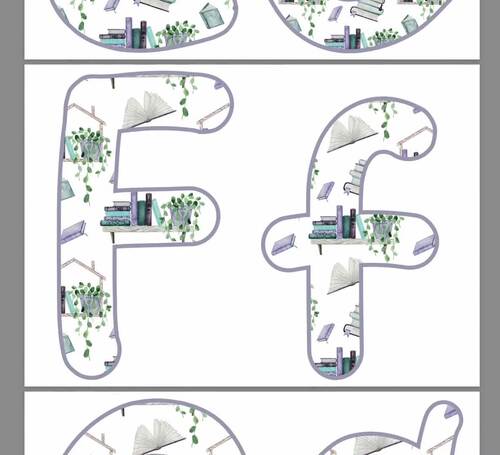 BOOK Themed Letter Sets and Bunting BULLETIN BOARD by TechLitTeach