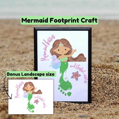 Summer Handprint Craft | Under the Sea Mermaid Craft | Summer Activties ...