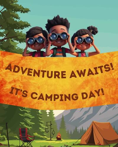 Camping Day Social Media Ad | Camping Theme Day Announcement | Editable ...