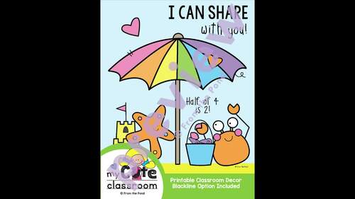 Sharing Poster for Classroom | Social Skills & SEL Visual for K-2