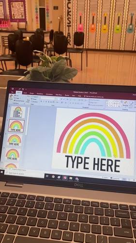 EDITABLE RAINBOW LABELS | Edit on PowerPoint or Google Slides! | TpT