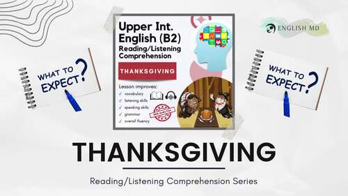 Thanksgiving - Listening/Reading Comprehension (B2) by English MD