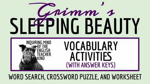 "Sleeping Beauty" Vocabulary Activities | Grimm's Fairy Tale ...