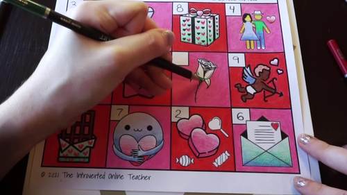 Valentine's Day ELA/ESL/EFL Coloring Worksheets | TPT