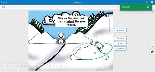 Polar Animal Prepositions BOOM™ Cards by Little Library of Learning