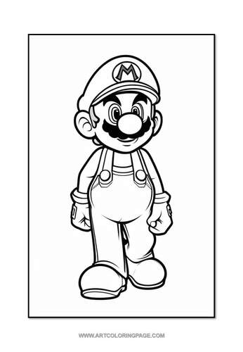 Super Mario Pictures to Color Vol - 5: Unleash Your Creativity with 100 ...