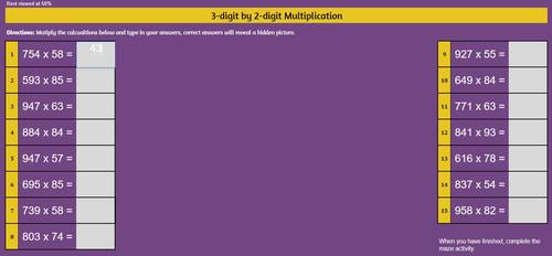 Digital Jigsaw Puzzle NO PREP - Monster Maze 3-digit by 2-digit ...