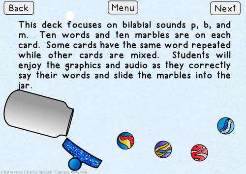 Bilabial Sounds P B and M Articulation Boom Cards | TPT