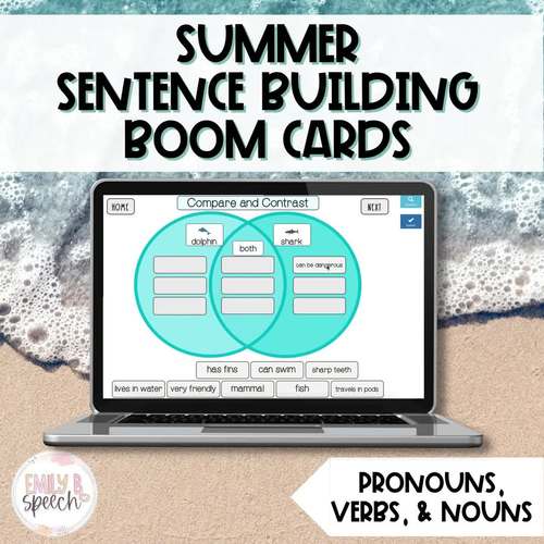 Summer Compare and Contrast Boom Cards | Draggable and Fill in the ...
