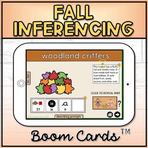 Fall Inferencing BOOM Cards™ by The Speech Shack | TPT