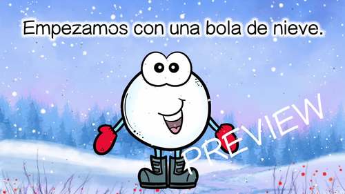 "¡Vamos a Hacer un Muñeco de Nieve!" - Video, Presentation & Activity ...