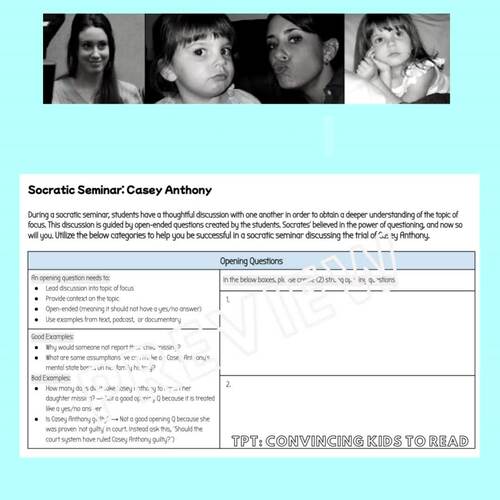 True Crime: Casey Anthony BUNDLE (Guided Notes/Socratic Seminar)