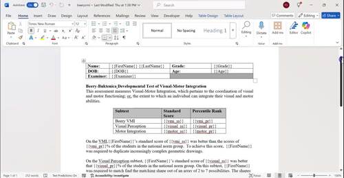 Beery VMI Report Template by The Notification Factory | TPT