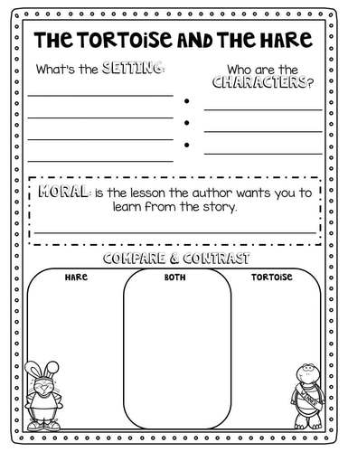 The Tortoise and The Hare Activities | Digital & Print by Joyful 4th