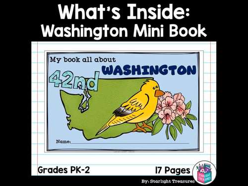 Washington Mini Book for Early Readers - A State Study by Starlight ...
