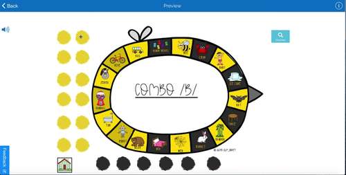 SPRING BEE (BUG, INSECT) DIGITAL BOOM CARDS, ARTICULATION by SLP Britt