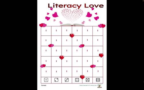 Editable Phonics Game Template | Roll and Read | Valentine’s Day Theme