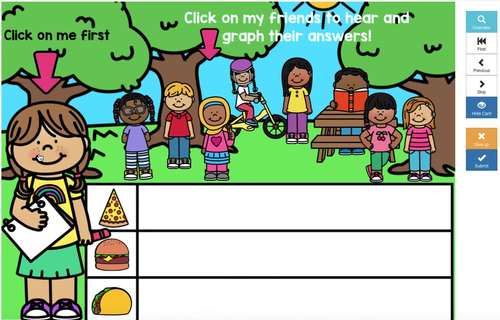 Graphing with Boom Cards: Asking and Recording Questions for Distance ...