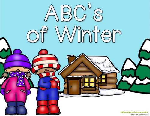 ABC's of Winter Digital Book by Hedden 2 School | TPT