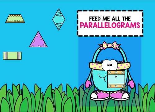 Easter Classifying Polygons & 2D Shapes Geometry Digital Math Boom Cards