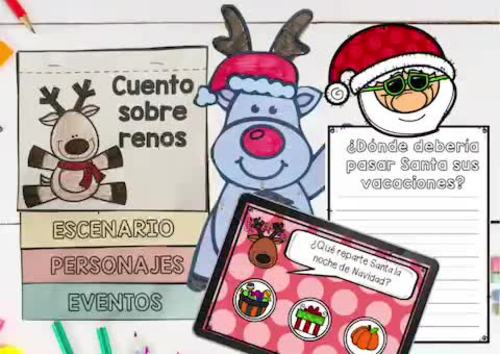 Christmas Stories in Spanish | Cuento y comprensión de lectura de Navidad