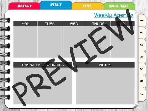 Comic Digital Notebook Teacher Planner: Circular Tables: Editable Seating