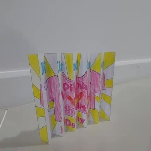 Pink Shirt Craft Agamograph coloring| Kindness Activities And Stop Bully