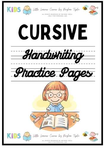 Cursive Handwriting Practice Pages- 2 {Sentence Writing} | TPT