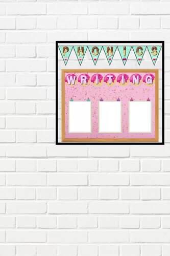 Donut Theme Bulletin Board Letters Display Sets & Numbers | TPT