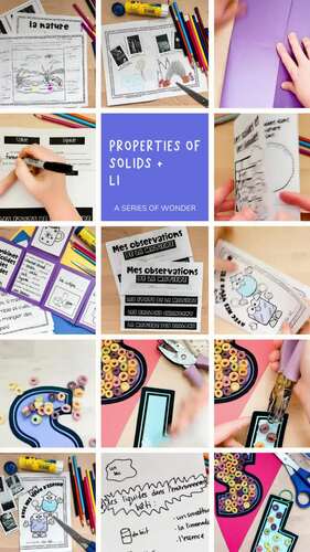 Grade 2 FRENCH States of Matter - Properties of Solids and Liquids Unit ...