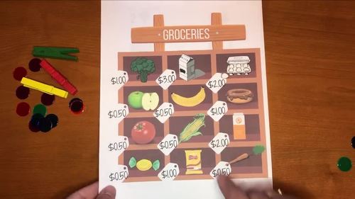 Addition- Money Math- Worksheets- Grocery Store Theme by Disruptive ...