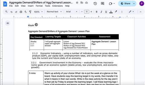 Aggregate Demand and Aggregate Supply Lesson Bundle – AD/AS Shifters ...