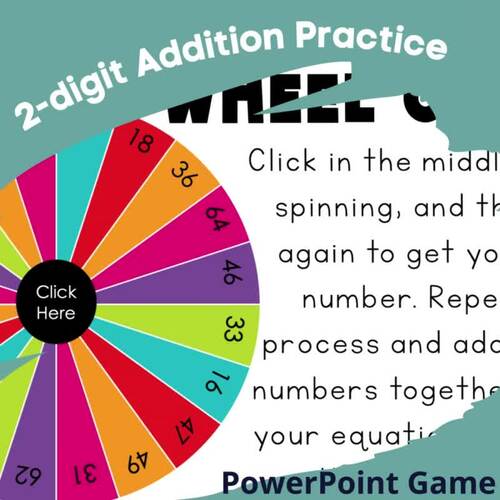 2 digit Addition With & Without Regrouping PowerPoint Games with ...