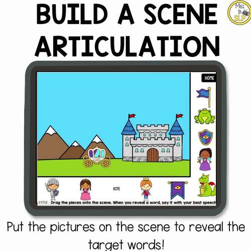 Fairy Tales Articulation Build a Scene - Digital Boom Cards by Miss B SLP