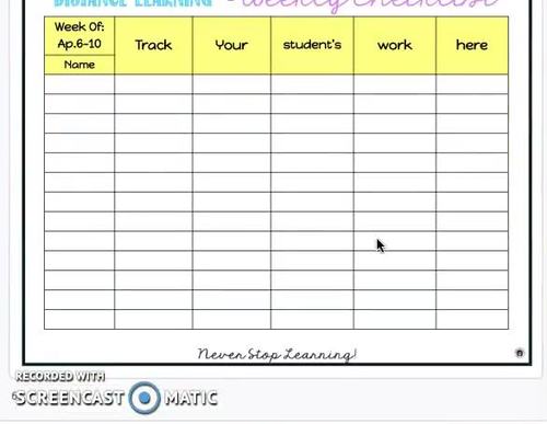 Digital Agenda | Checklists | April | EDITABLE by Saving Time 4 You!