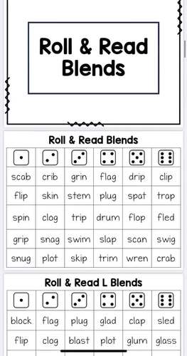 Phonics Roll and Read | BUNDLE by Class With Christa | TPT