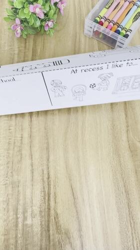 Back to School Student Name Tent Ice Breaker Activity Grades K, 1, 2, 3