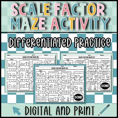 Scale Factor Maze Activity by The Teaching Essentials | TPT
