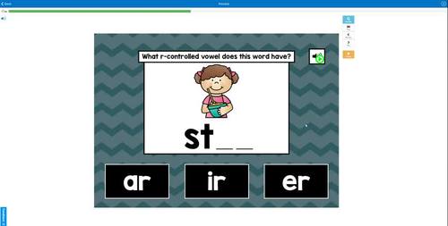 R Controlled Vowels Phonics Boom Cards Interactive Digital Task Cards