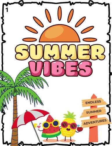 Enjoy Summer Colors with End-of-Year Summer-themed Coloring Sheets!