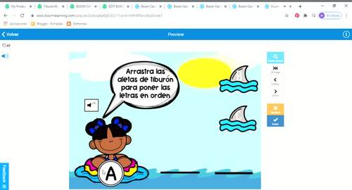 BOOM CARDS verano: Orden alfabético | ABC Order Digital Resources in ...