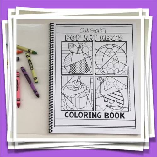 26 Alphabet Letters ABC Coloring Book for Back to School by Art with ...