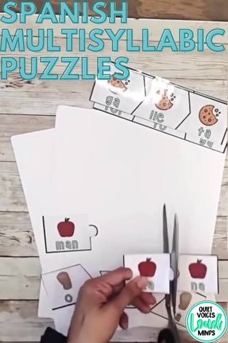 Spanish Articulation: Multisyllabic Words & Puzzles | TPT